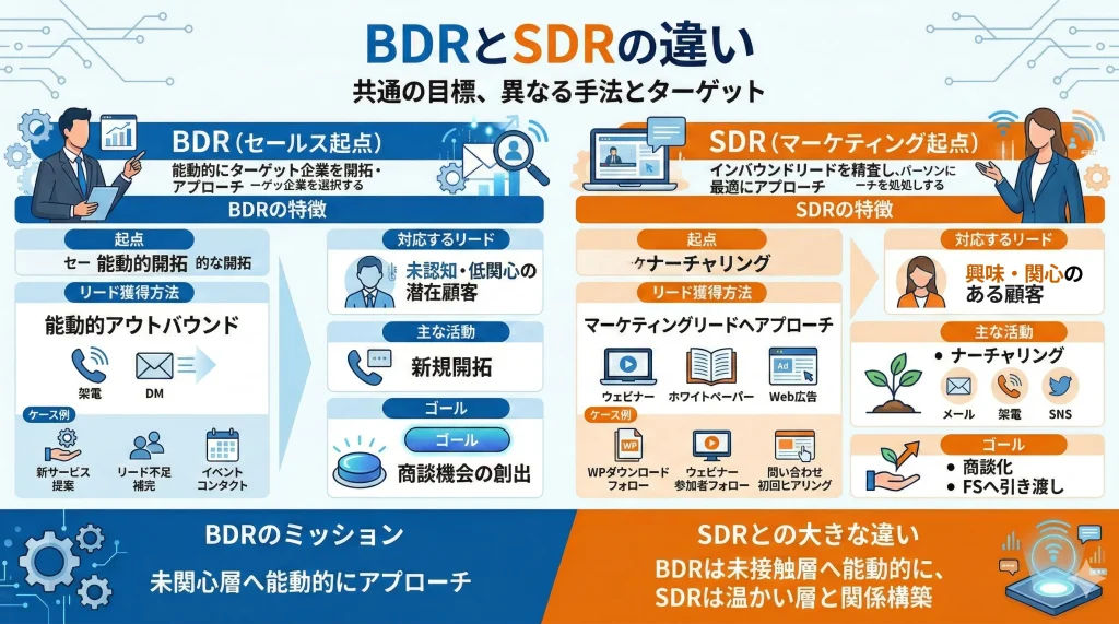 BDRとは？成果を出すポイントや成功パターン｜エンタープライズ開拓のカギを握る営業戦略 - 株式会社シャコウ